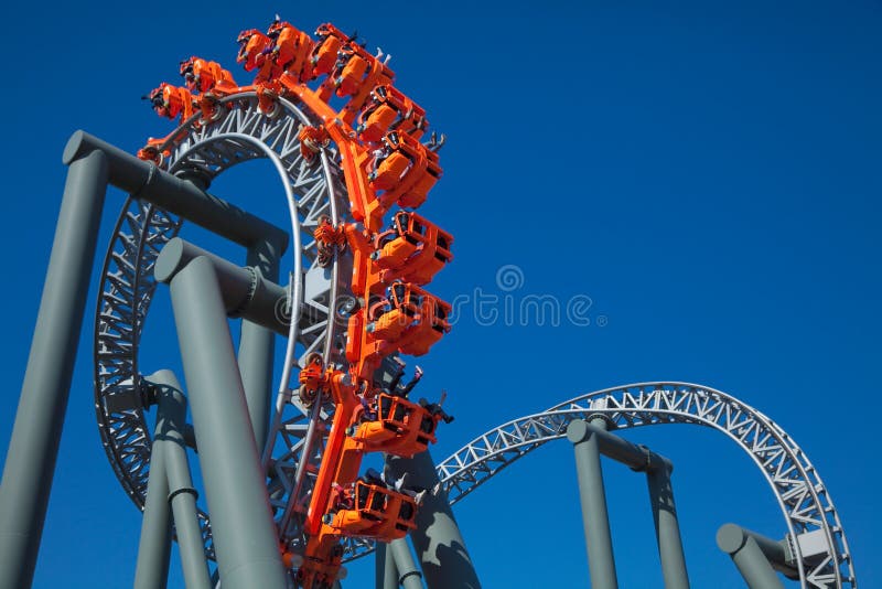 Roller Coaster stock photo. Image of people, challenge - 12110440