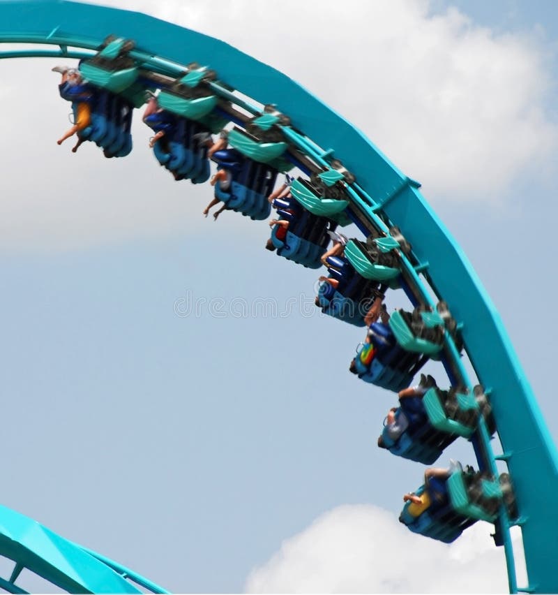 Roller Coaster stock image. Image of power, motion, leisure - 12924289