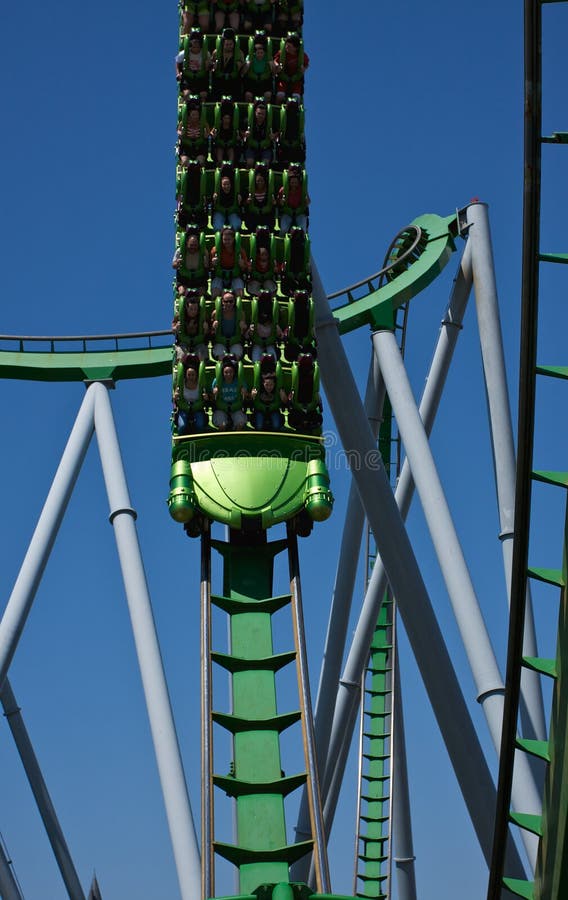 Roller coaster editorial photography. Image of green - 29871962