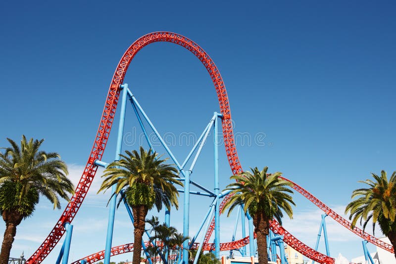 Roller Coaster Going Up a Hill Stock Image - Image of people, ohio ...
