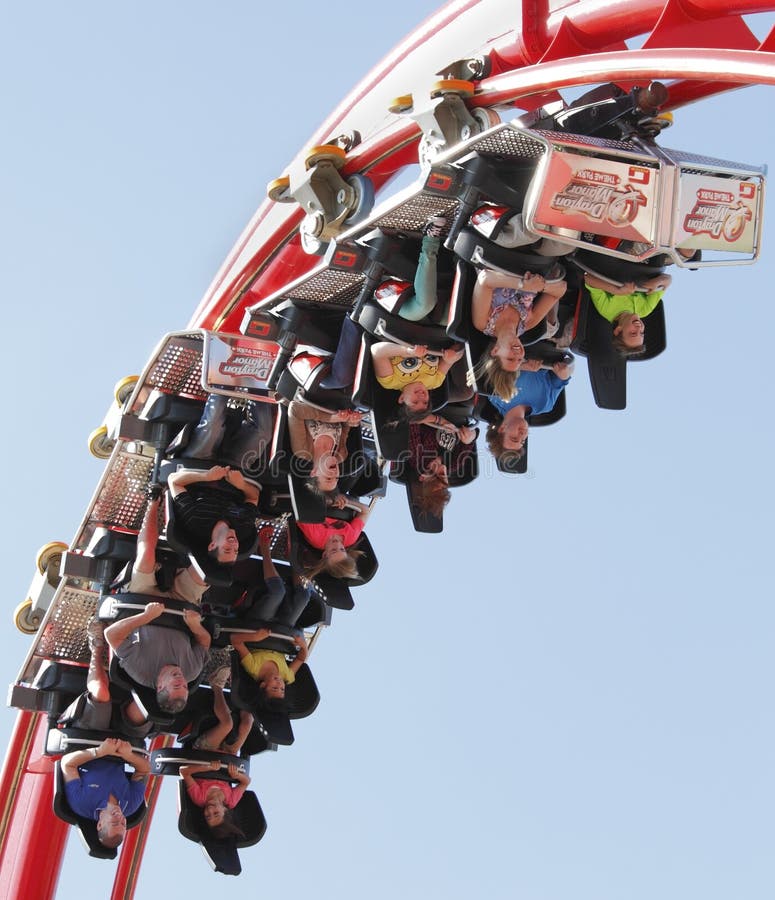 Roller coaster editorial stock photo. Image of family - 19790563