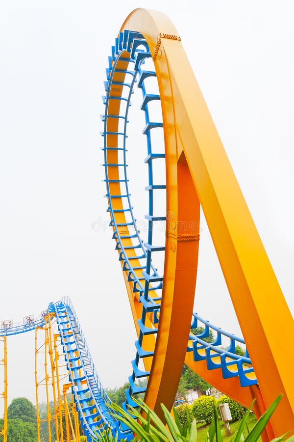 Roller Coaster stock photo. Image of park, excitement - 24676798
