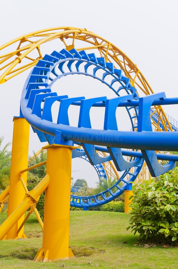 Roller Coaster stock photo. Image of park, excitement - 24676798