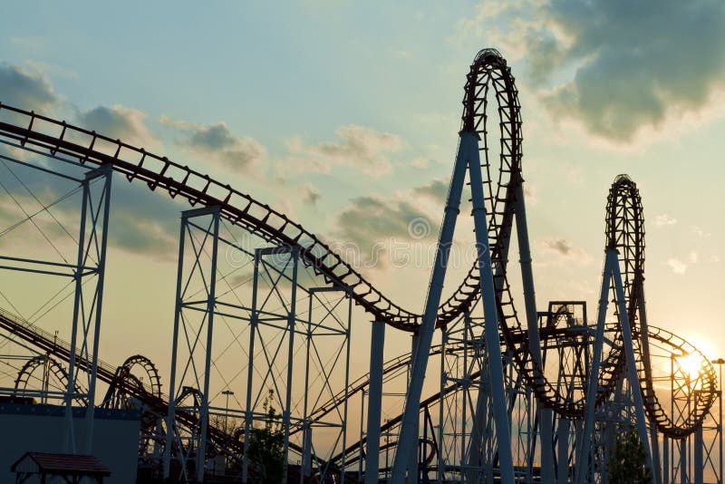 Roller coaster editorial photography. Image of green - 29871962
