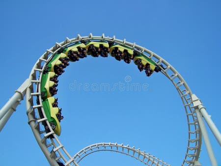 Roller Coaster stock image. Image of high, excitement, park - 279161