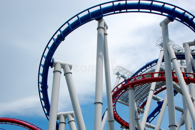 Roller Coaster stock photo. Image of blue, lines, universal - 28388708