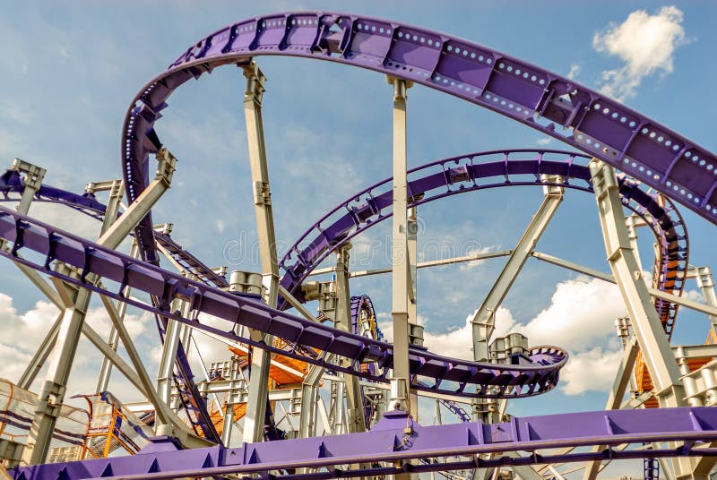 Roller coaster editorial stock image. Image of scared - 19796869