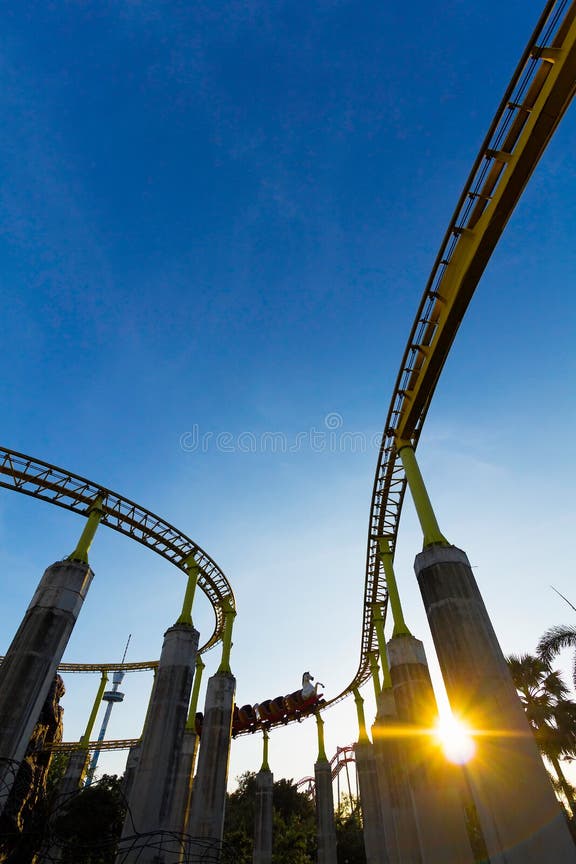Roller Coaster stock photo. Image of coaster, high, dizzy - 55562822
