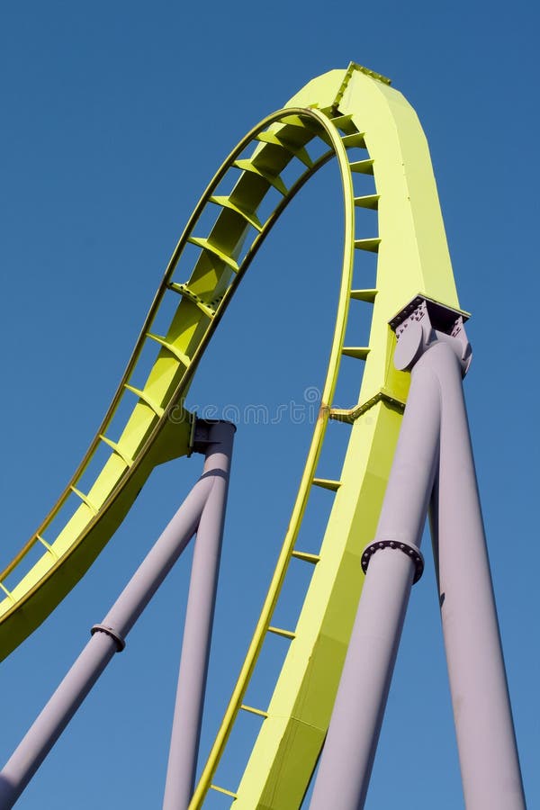 Roller Coaster stock photo. Image of flags, coaster, park - 5615988