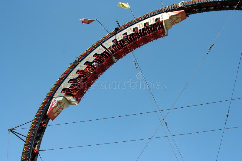 Roller Coaster stock photo. Image of loop, ride, weekend - 596276