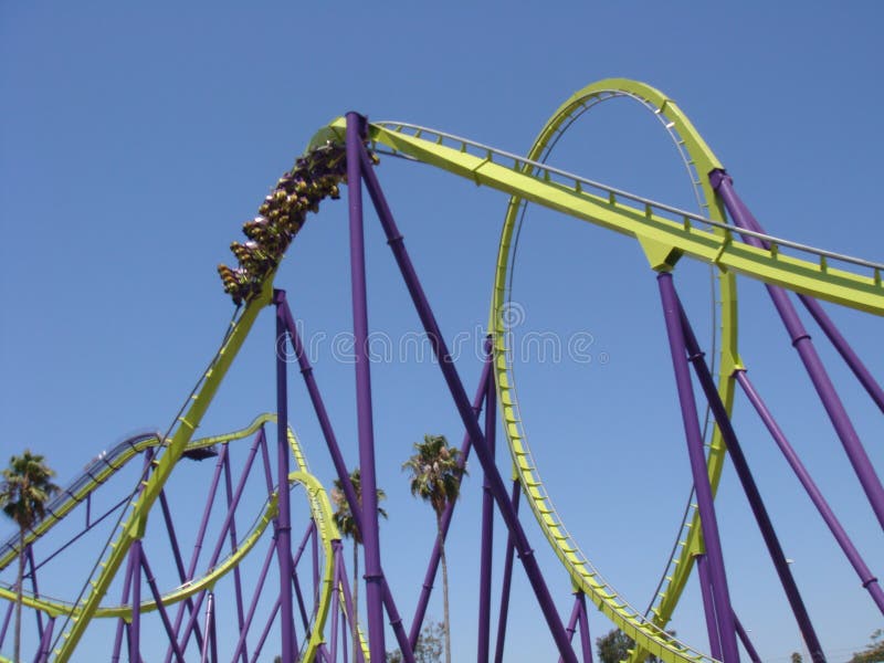 Roller coaster stock photo. Image of corkscrew, coaster - 6107842