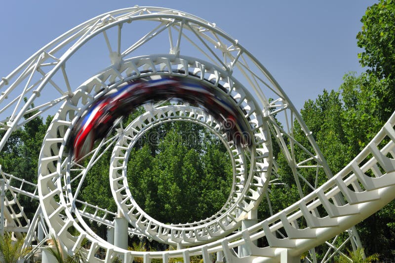 Roller coaster stock image. Image of beautiful, ring, love - 9440643
