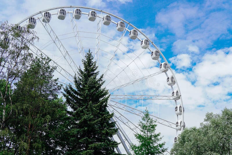 Roller Coaster Attractions Fun in the Park for Children Stock Image ...