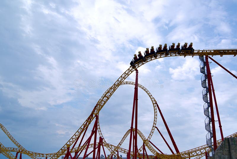 Roller coaster big high stock photo. Image of coaster - 170413586