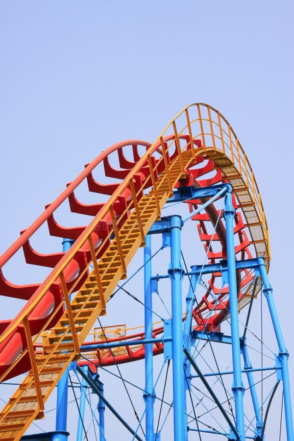 Roller Coaster Circular Orbit Stock Photo - Image of playgrounds ...