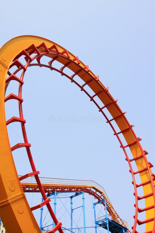 Roller Coaster Circular Orbit Stock Image - Image of ring, bend: 383814197