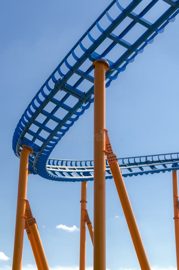 Roller coaster stock image. Image of orange, coasters - 34386705