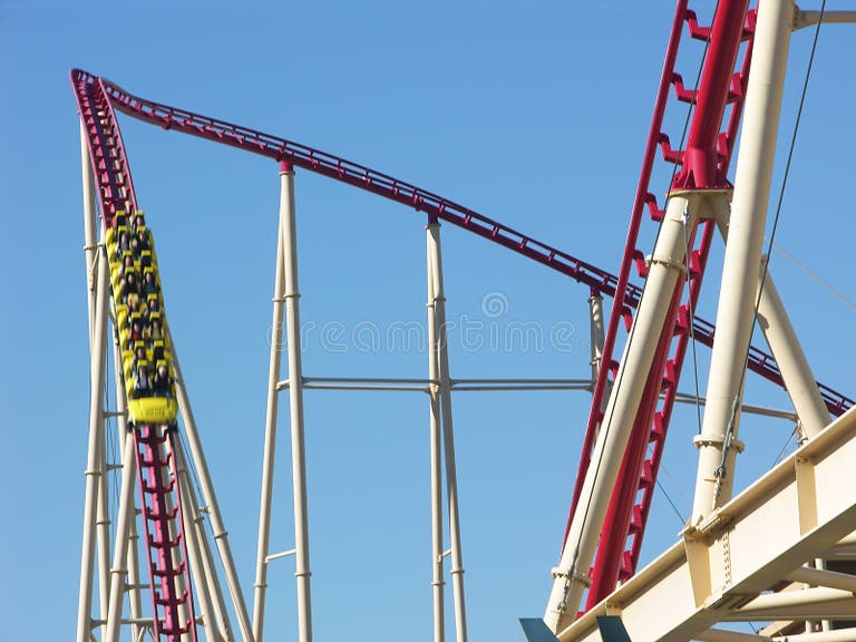 Roller Coaster - Going Down Stock Image - Image of fall, track: 202851