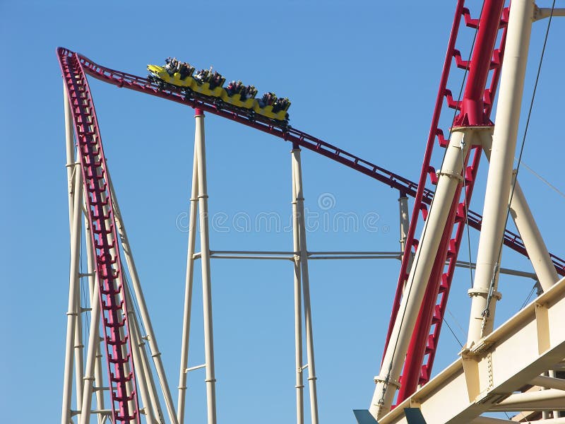 Roller Coaster Steel Tube Track 4 Cars Stock Photos - Free & Royalty ...