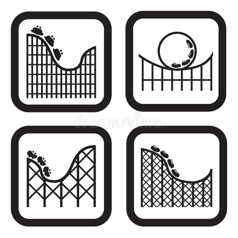 Coaster Icon Stock Illustrations – 6,383 Coaster Icon Stock ...