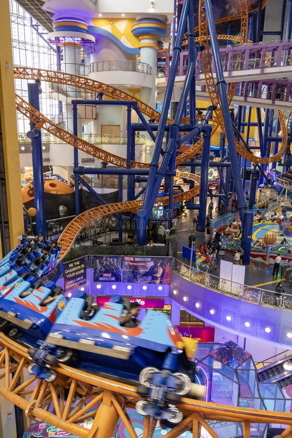 Roller Coaster Inside the Berjaya Times Square Theme Park in Kuala ...