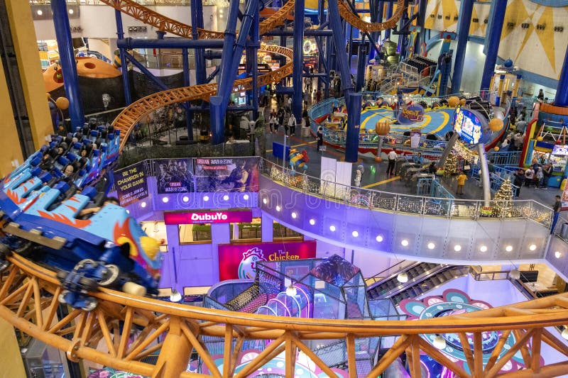 Roller Coaster Inside the Berjaya Times Square Theme Park in Kuala ...