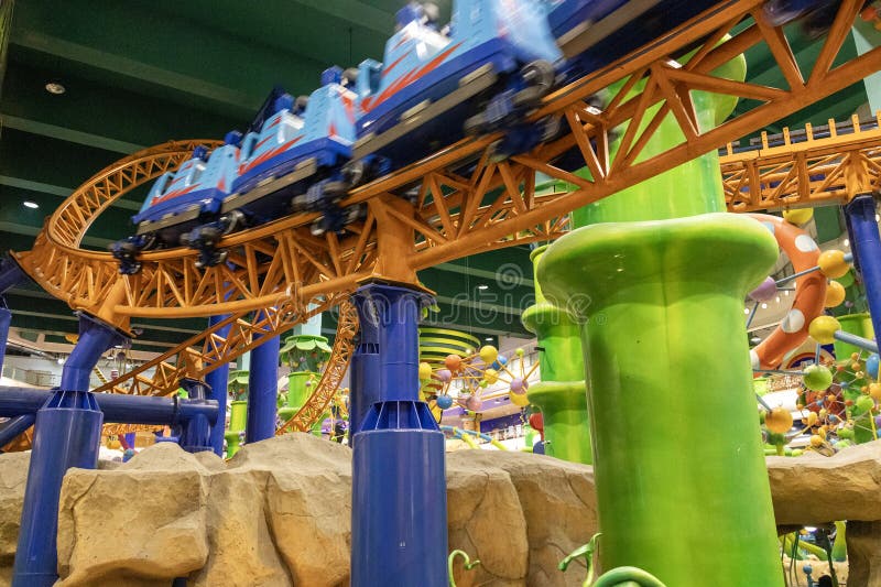 Roller Coaster Inside the Berjaya Times Square Theme Park in Kuala ...