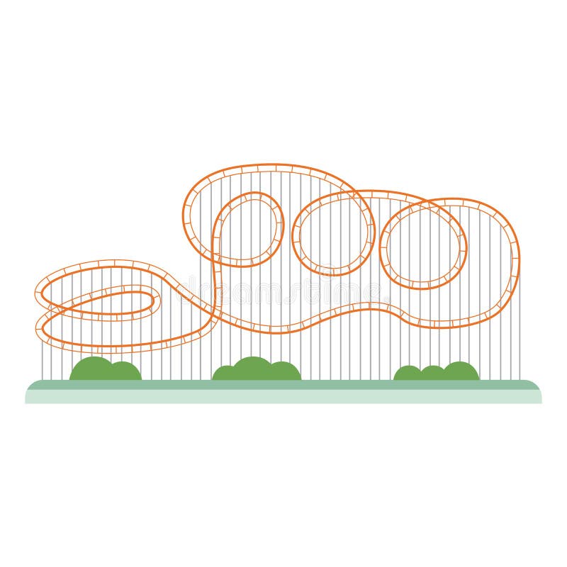 Empty Roller Coaster Stock Illustrations – 119 Empty Roller Coaster ...