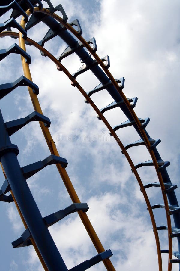 Diving Roller Coaster stock photo. Image of steel, adventure - 210632