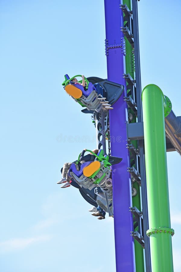 Roller Coaster in Motion stock image. Image of park - 115460469