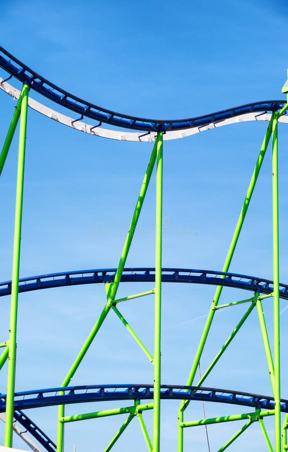 Roller coaster stock photo. Image of coaster, park, wheel - 52083954