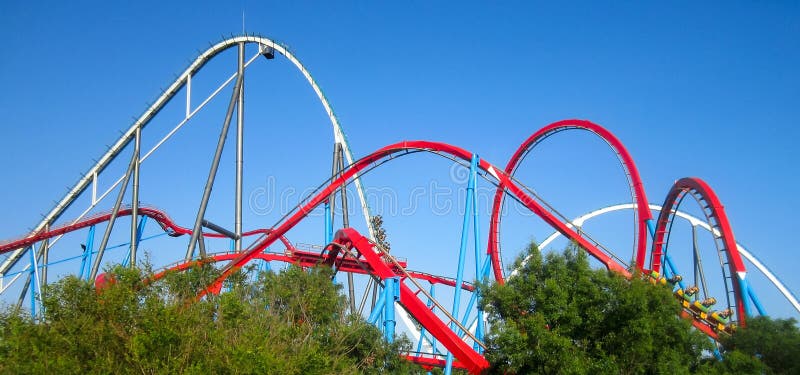 Red Roller Coaster Stock Photos - Download 1,181 Royalty Free Photos