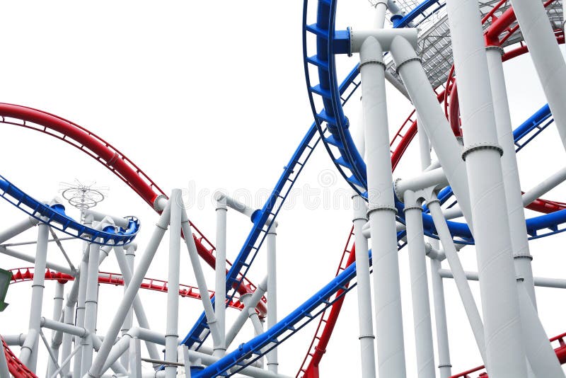 Roller coaster rail stock image. Image of rollercoaster - 27074091