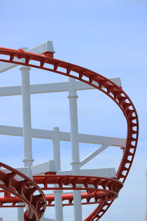 Roller coaster rail stock image. Image of coaster, vacation - 55376811