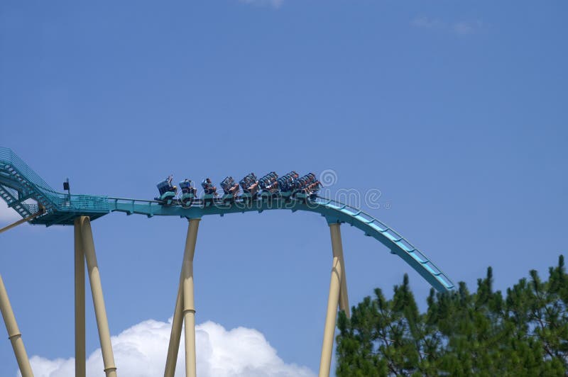 Roller Coaster Ride stock photo. Image of amusement, people - 21587618