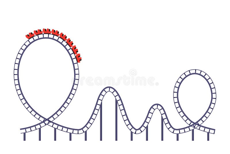 Roller Coaster Loop Clip Art