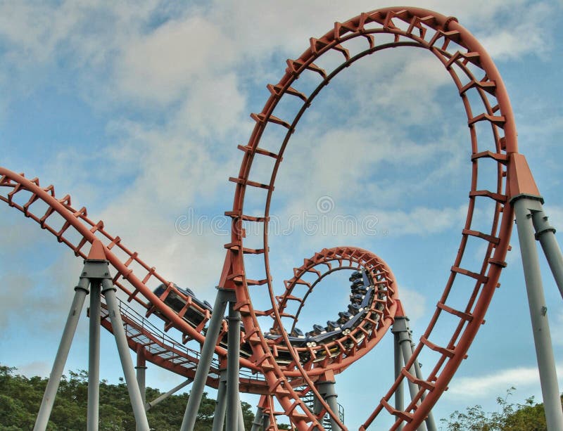 Roller Coaster stock image. Image of enchanted, extreme - 61937197
