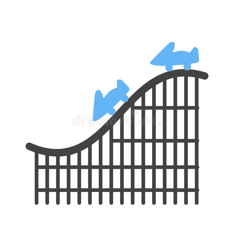 Roller Coaster stock vector. Illustration of icon, entertainment - 78904586