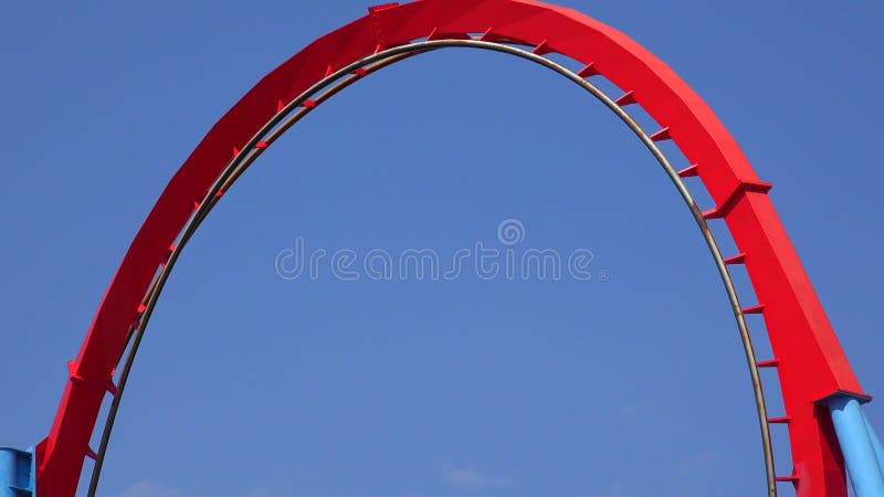 Roller Coaster Ride Loop stock photo. Image of ride, roller - 92178016