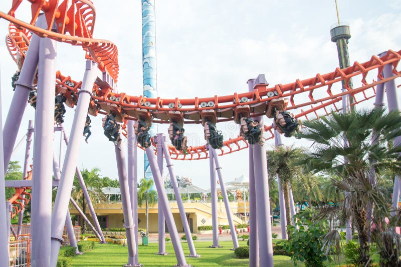 A roller coaster ride editorial stock photo. Image of outdoor - 43933358