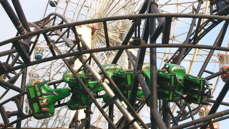 Roller coaster stock image. Image of theme, extreme, makati - 68582939