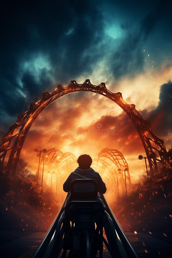 Roller Coaster Silhouette Stock Illustrations – 1,353 Roller Coaster ...