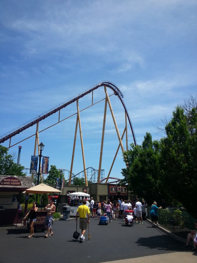 Roller Coaster editorial stock photo. Image of walkway - 48043628