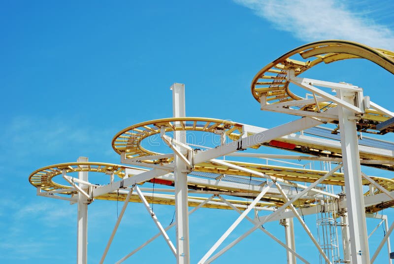 Roller coaster track stock photo. Image of structure - 20126642