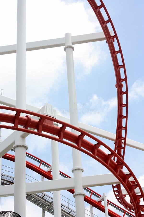 Roller Coaster Track stock image. Image of fair, park - 25376483