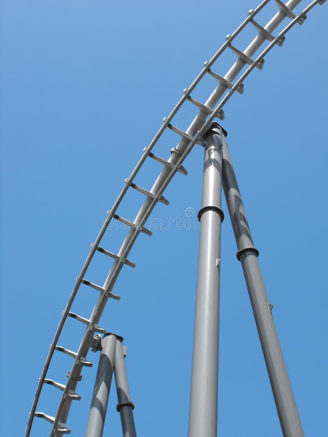Roller coaster track stock photo. Image of track, theme - 6386446