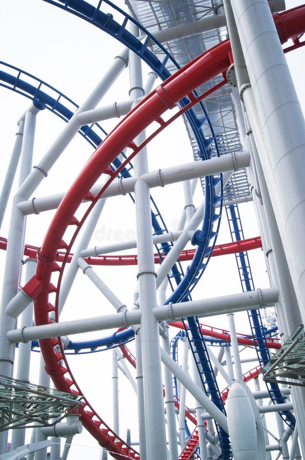 Roller Coaster Track stock image. Image of curve, coaster - 30193885