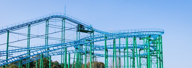 Roller Coaster Track Structure Stock Image - Image of carnival, coaster ...