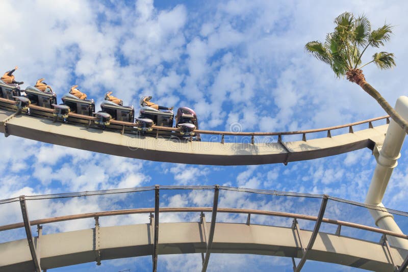 Roller Coaster in Universal Studios,Osaka Japan. Editorial Stock Image ...