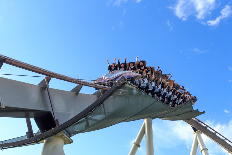 Roller Coaster in Universal Studios,Osaka Japan. Editorial Stock Image ...